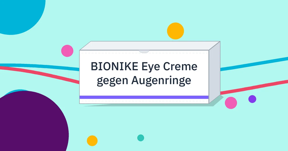 Symbolbild: Packung mit der Aufschrift BIONIKE Eye Creme gegen Augenringe (PZN 13751713) – Verfügbarkeit und Bezug in Apotheken in Frankfurt am Main