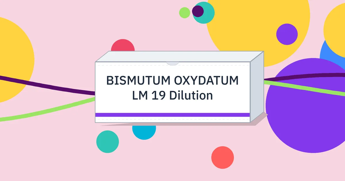 Symbolbild: Packung mit der Aufschrift BISMUTUM OXYDATUM LM 19 Dilution (PZN 13388000) – Verfügbarkeit und Bezug in Apotheken in Frankfurt am Main