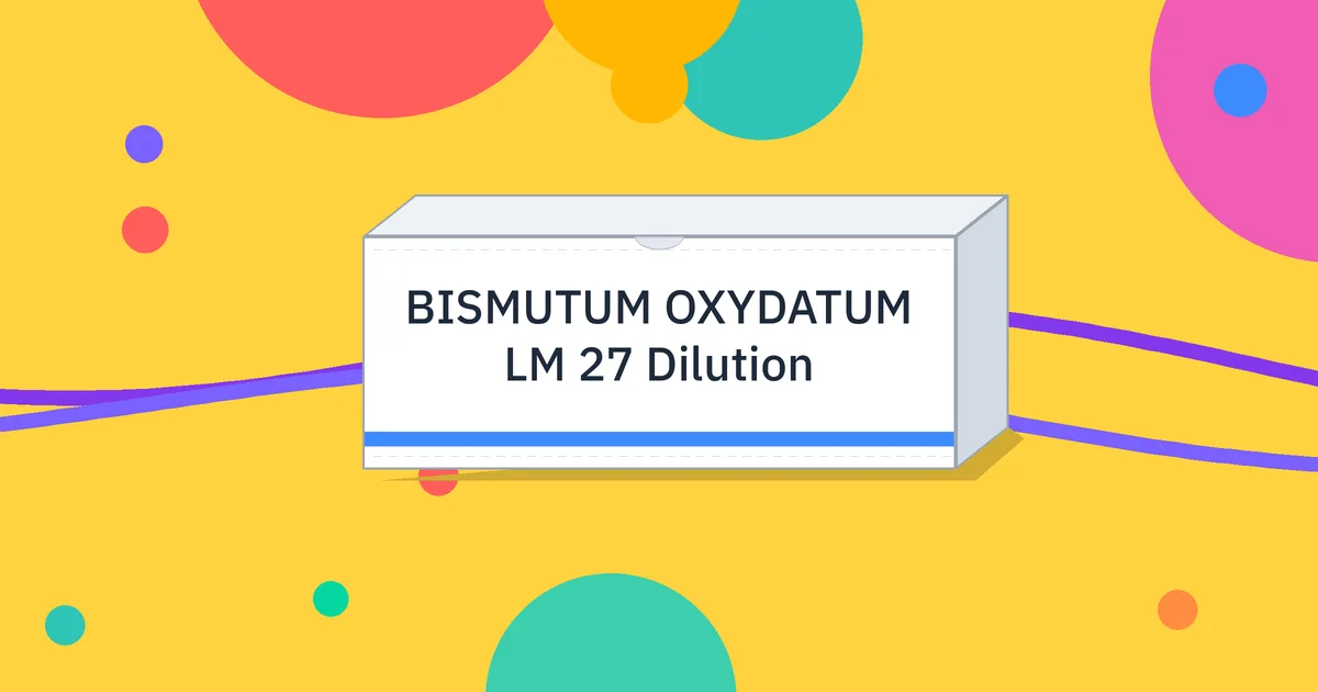 Symbolbild: Packung mit der Aufschrift BISMUTUM OXYDATUM LM 27 Dilution (PZN 13388187) – Verfügbarkeit und Bezug in Apotheken in Frankfurt am Main