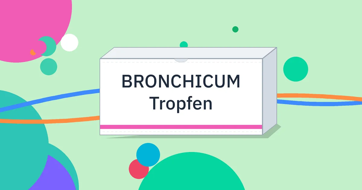 Symbolbild: Packung mit der Aufschrift BRONCHICUM Tropfen (PZN 01852107) – Verfügbarkeit und Bezug in Apotheken in Frankfurt am Main
