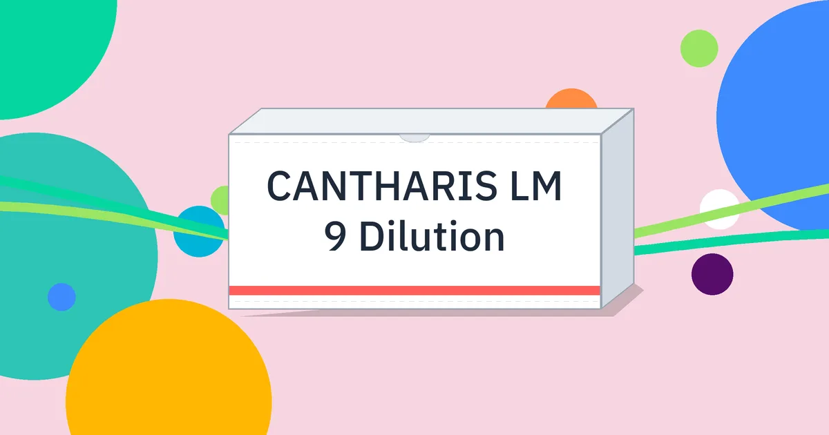 Symbolbild: Packung mit der Aufschrift CANTHARIS LM 9 Dilution (PZN 12808167) – Verfügbarkeit und Bezug in Apotheken in Frankfurt am Main