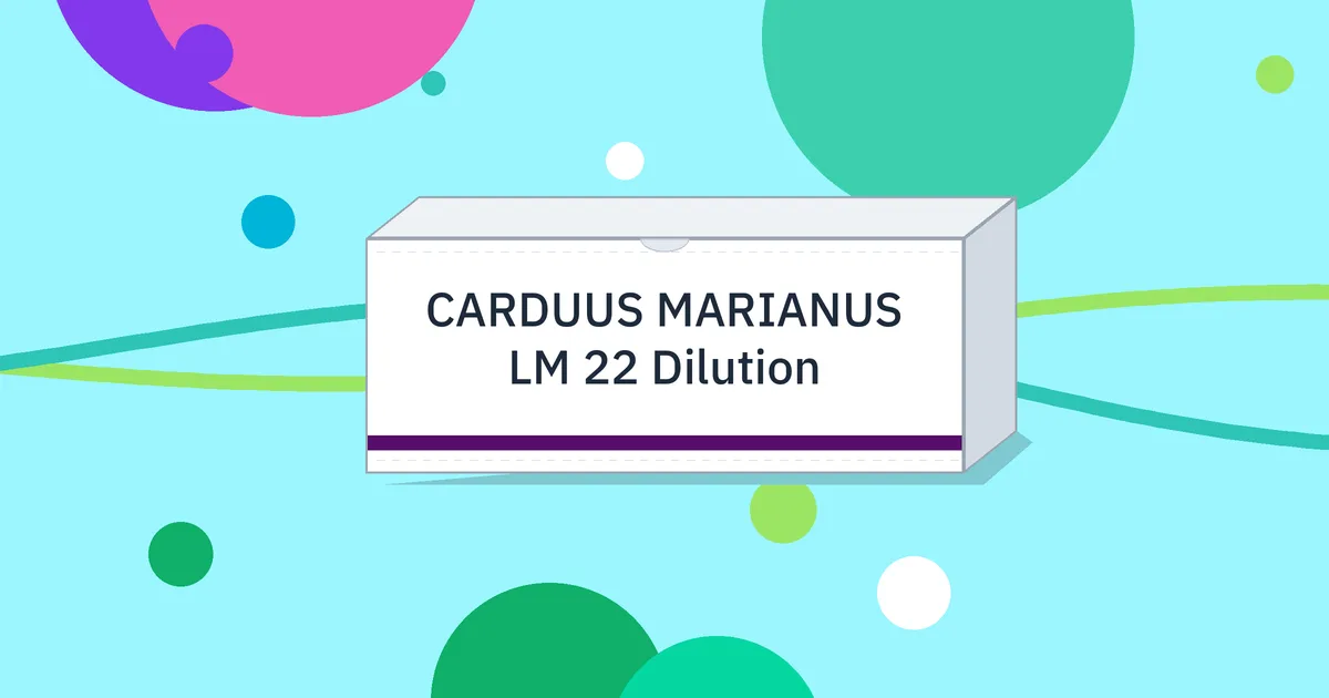 Symbolbild: Packung mit der Aufschrift CARDUUS MARIANUS LM 22 Dilution (PZN 12810879) – Verfügbarkeit und Bezug in Apotheken in Frankfurt am Main