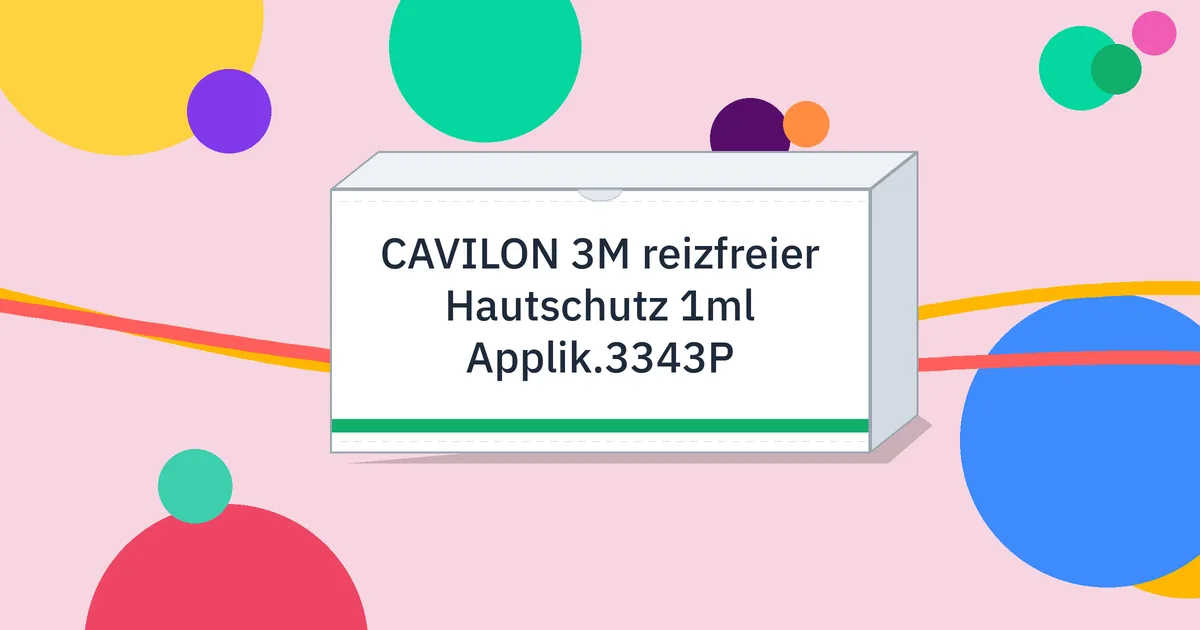 Symbolbild: Packung mit der Aufschrift CAVILON 3M reizfreier Hautschutz 1ml Applik.3343P (PZN 17626666) – Verfügbarkeit und Bezug in Apotheken in Frankfurt am Main