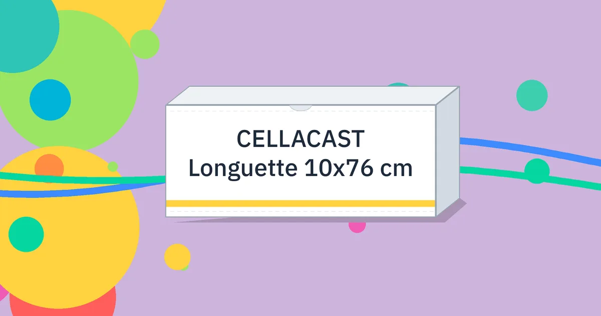Symbolbild: Packung mit der Aufschrift CELLACAST Longuette 10x76 cm (PZN 14054962) – Verfügbarkeit und Bezug in Apotheken in Frankfurt am Main