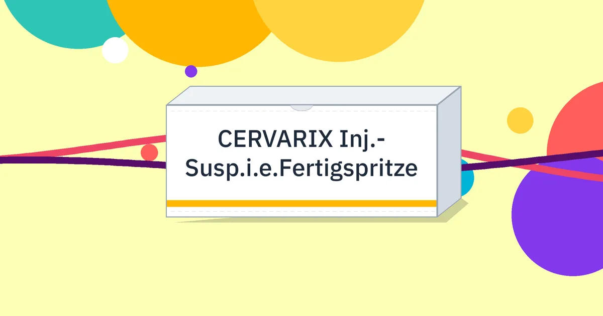 Symbolbild: Packung mit der Aufschrift CERVARIX Inj.-Susp.i.e.Fertigspritze (PZN 06563827) – Verfügbarkeit und Bezug in Apotheken in Frankfurt am Main