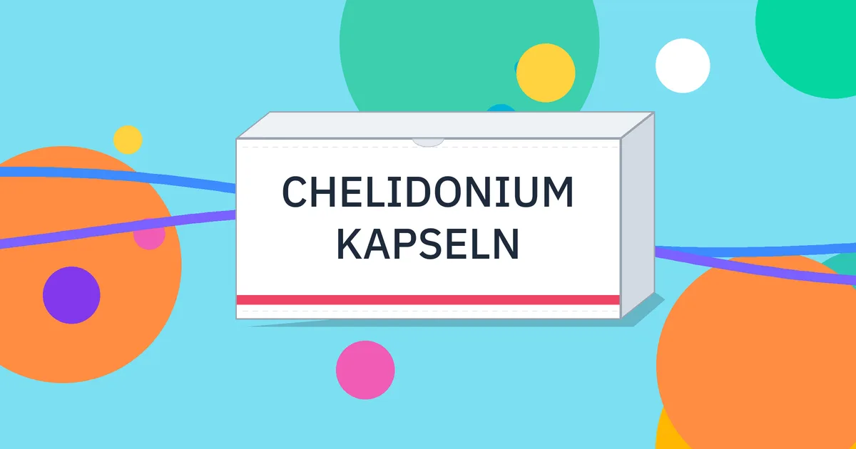 Symbolbild: Packung mit der Aufschrift CHELIDONIUM KAPSELN (PZN 01448062) – Verfügbarkeit und Bezug in Apotheken in Frankfurt am Main