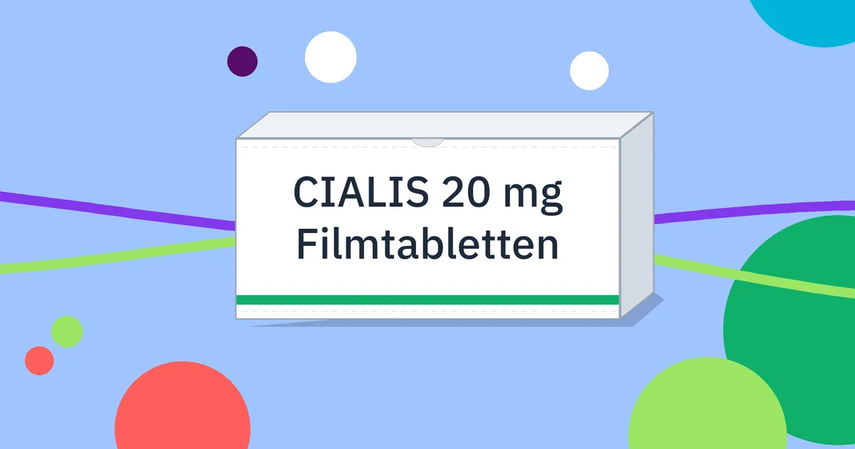 Symbolbild: Packung mit der Aufschrift CIALIS 20 mg Filmtabletten (PZN 03419372) – Verfügbarkeit und Bezug in Apotheken in Frankfurt am Main