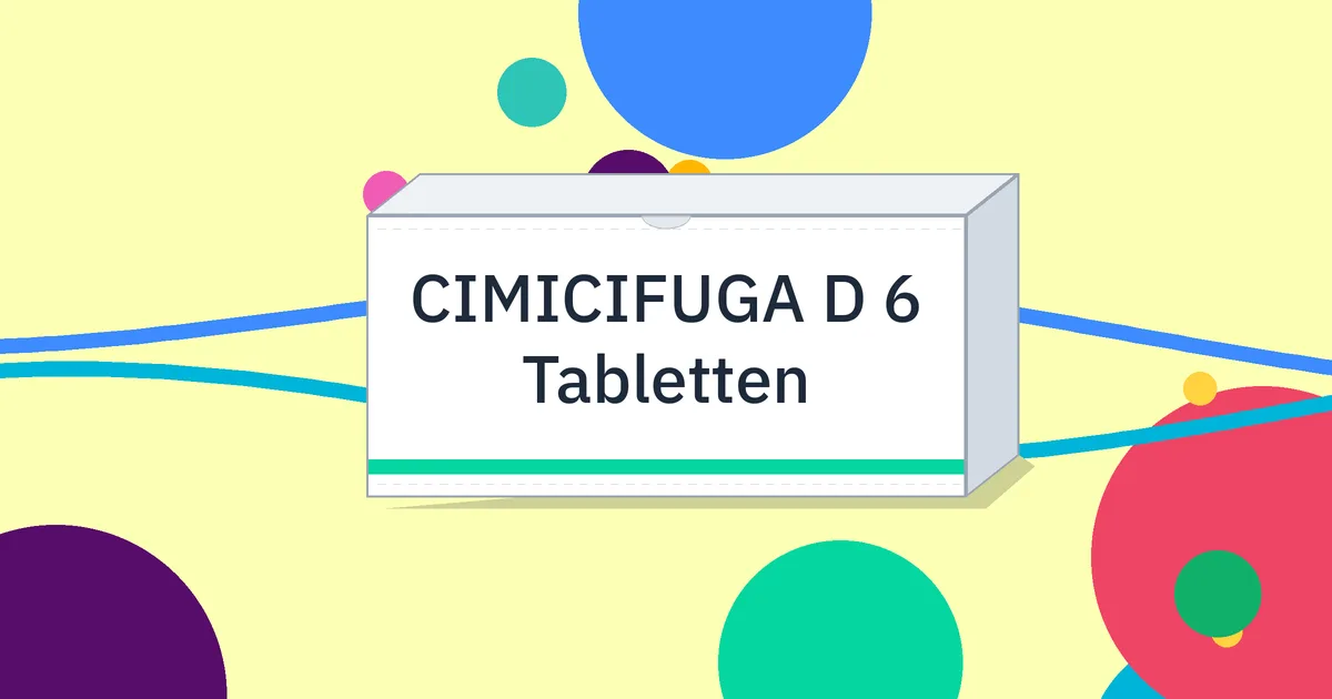 Symbolbild: Packung mit der Aufschrift CIMICIFUGA D 6 Tabletten (PZN 02112660) – Verfügbarkeit und Bezug in Apotheken in Frankfurt am Main