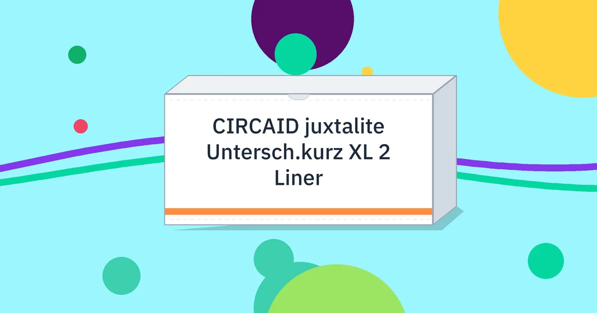 Symbolbild: Packung mit der Aufschrift CIRCAID juxtalite Untersch.kurz XL 2 Liner (PZN 17939112) – Verfügbarkeit und Bezug in Apotheken in Frankfurt am Main