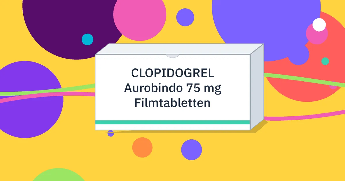Symbolbild: Packung mit der Aufschrift CLOPIDOGREL Aurobindo 75 mg Filmtabletten (PZN 10012754) – Verfügbarkeit und Bezug in Apotheken in Frankfurt am Main