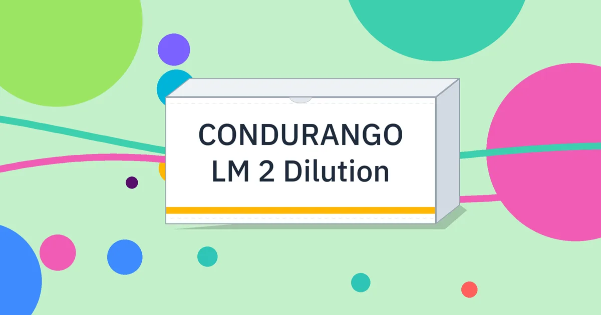 Symbolbild: Packung mit der Aufschrift CONDURANGO LM 2 Dilution (PZN 13449569) – Verfügbarkeit und Bezug in Apotheken in Frankfurt am Main