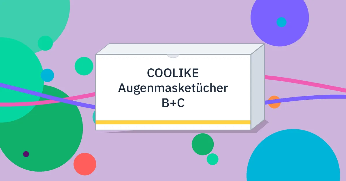 Symbolbild: Packung mit der Aufschrift COOLIKE Augenmasketücher B+C (PZN 00323967) – Verfügbarkeit und Bezug in Apotheken in Frankfurt am Main