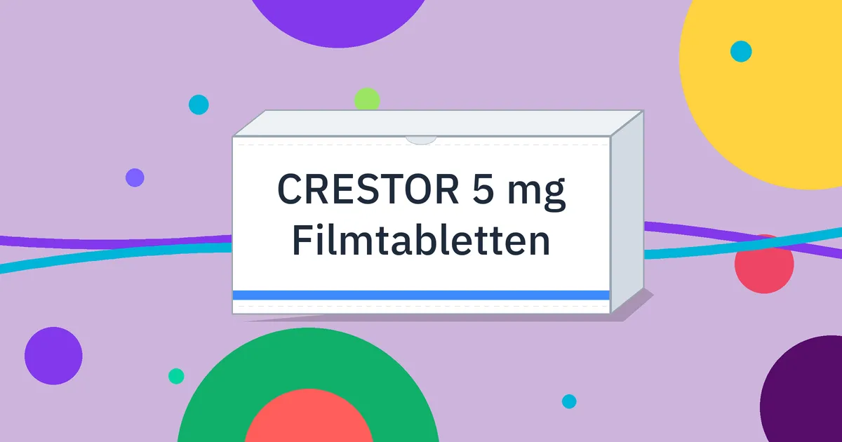 Symbolbild: Packung mit der Aufschrift CRESTOR 5 mg Filmtabletten (PZN 14242327) – Verfügbarkeit und Bezug in Apotheken in Frankfurt am Main