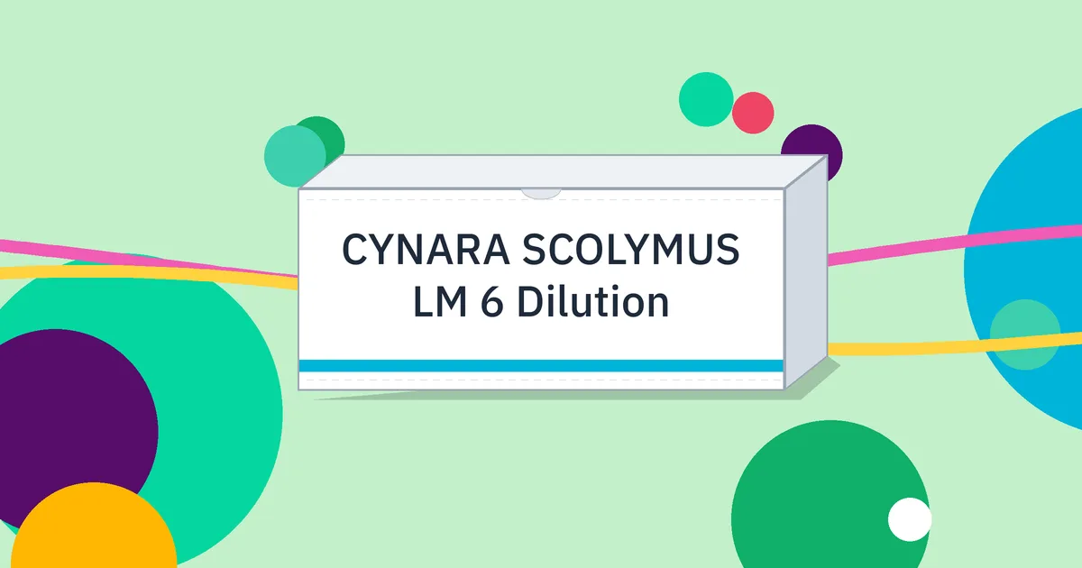 Symbolbild: Packung mit der Aufschrift CYNARA SCOLYMUS LM 6 Dilution (PZN 13459504) – Verfügbarkeit und Bezug in Apotheken in Frankfurt am Main