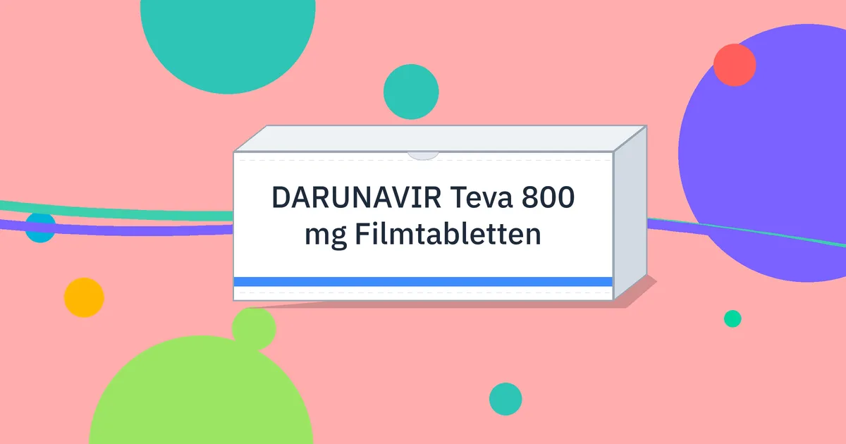 Symbolbild: Packung mit der Aufschrift DARUNAVIR Teva 800 mg Filmtabletten (PZN 19301773) – Verfügbarkeit und Bezug in Apotheken in Frankfurt am Main