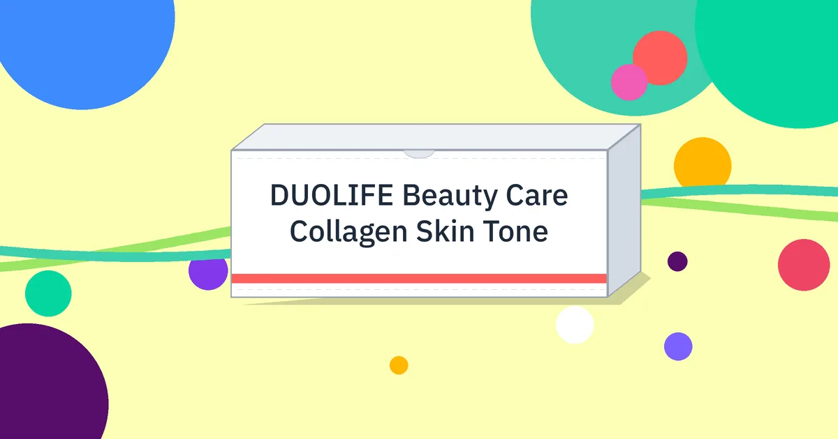 Symbolbild: Packung mit der Aufschrift DUOLIFE Beauty Care Collagen Skin Tone (PZN 18063633) – Verfügbarkeit und Bezug in Apotheken in Frankfurt am Main