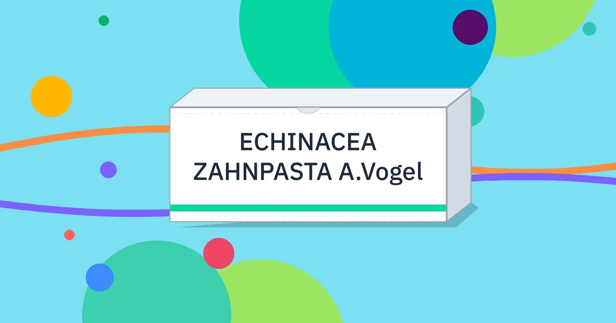 Symbolbild: Packung mit der Aufschrift ECHINACEA ZAHNPASTA A.Vogel (PZN 03763307) – Verfügbarkeit und Bezug in Apotheken in Frankfurt am Main
