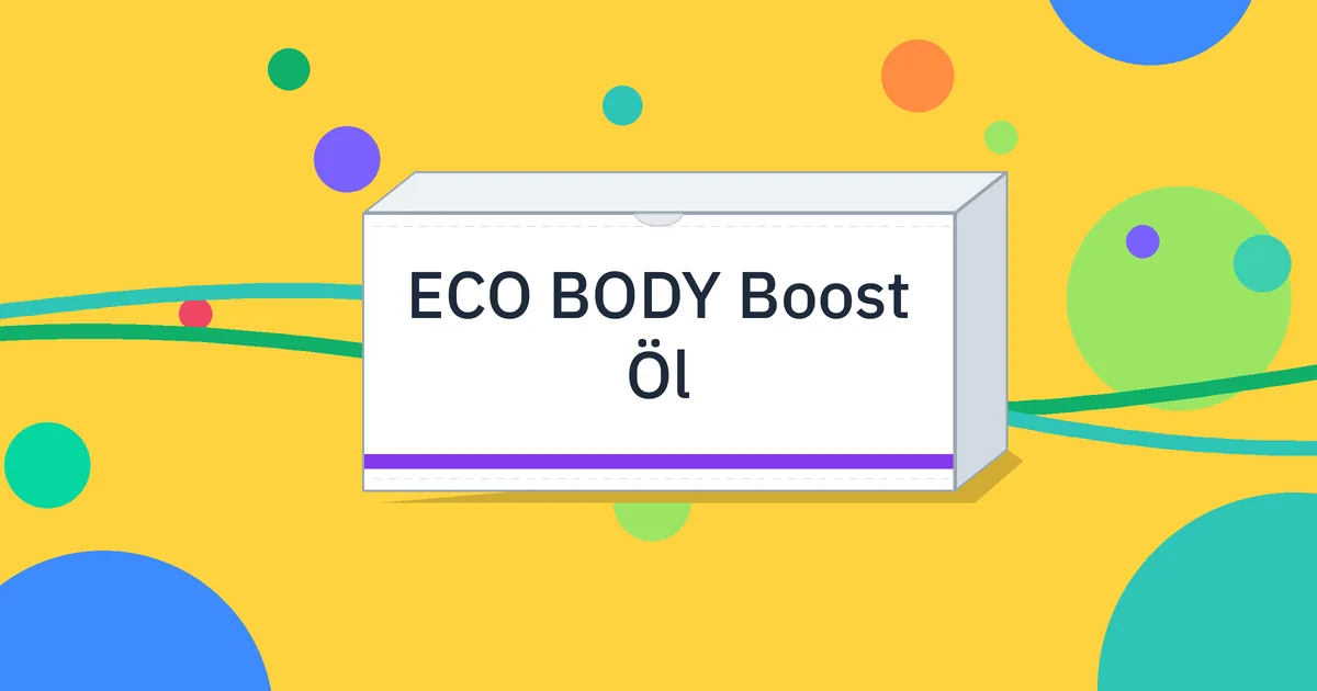 Symbolbild: Packung mit der Aufschrift ECO BODY Boost Öl (PZN 12568421) – Verfügbarkeit und Bezug in Apotheken in Frankfurt am Main
