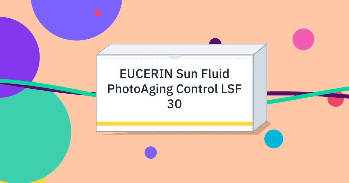 Symbolbild: Packung mit der Aufschrift EUCERIN Sun Fluid PhotoAging Control LSF 30 (PZN 13827971) – Verfügbarkeit und Bezug in Apotheken in Frankfurt am Main