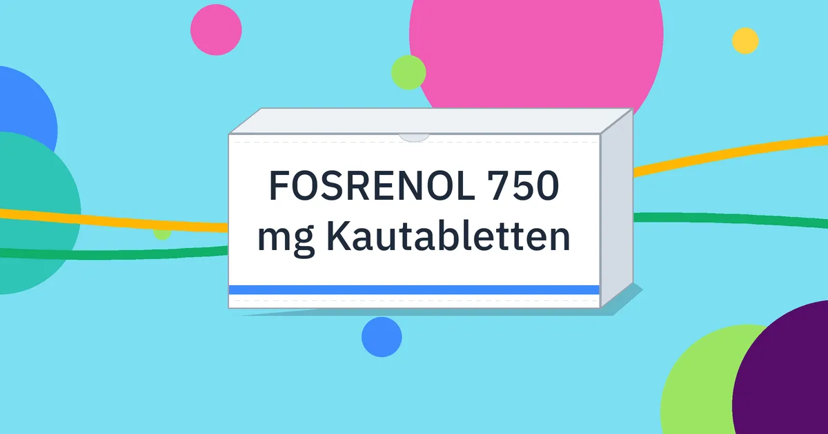 Symbolbild: Packung mit der Aufschrift FOSRENOL 750 mg Kautabletten (PZN 06488511) – Verfügbarkeit und Bezug in Apotheken in Frankfurt am Main