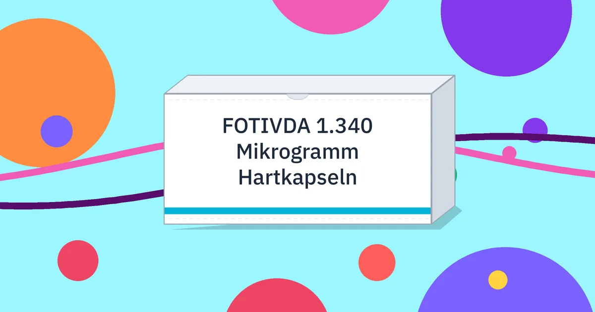 Symbolbild: Packung mit der Aufschrift FOTIVDA 1.340 Mikrogramm Hartkapseln (PZN 18718353) – Verfügbarkeit und Bezug in Apotheken in Frankfurt am Main