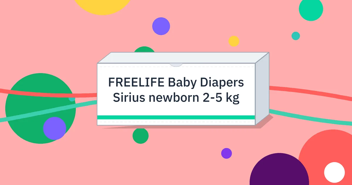 Symbolbild: Packung mit der Aufschrift FREELIFE Baby Diapers Sirius newborn 2-5 kg (PZN 20317130) – Verfügbarkeit und Bezug in Apotheken in Frankfurt am Main