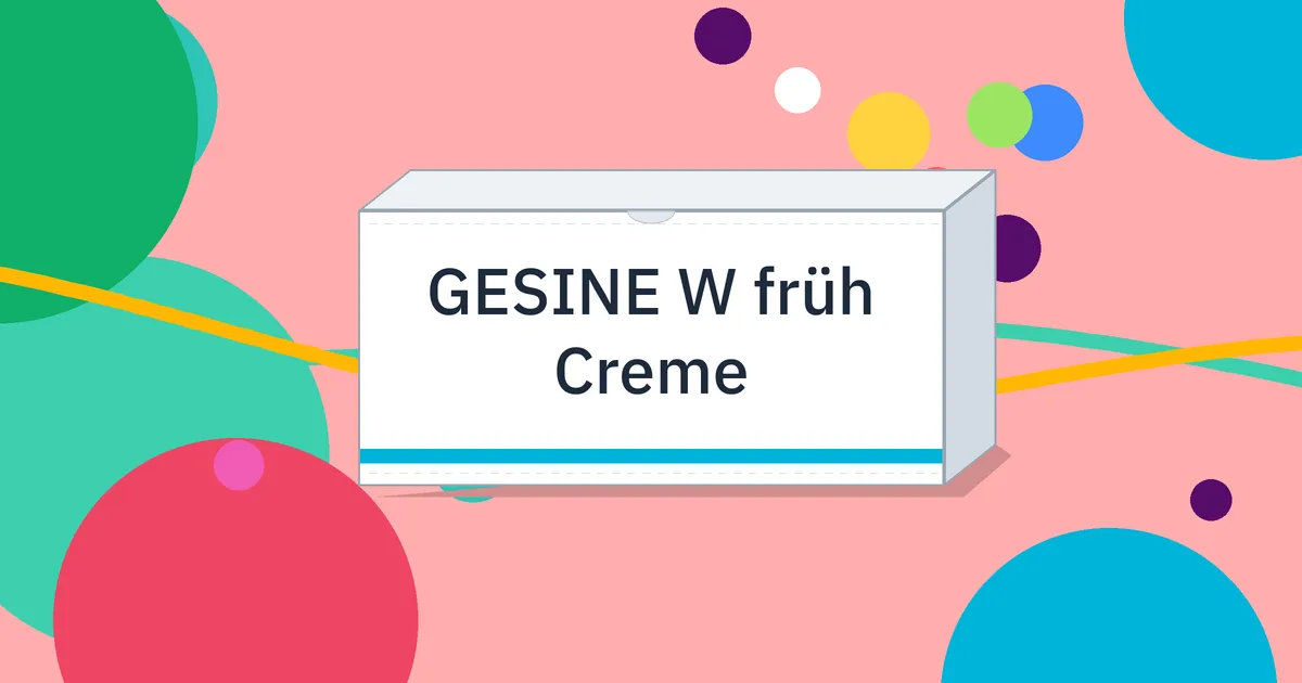 Symbolbild: Packung mit der Aufschrift GESINE W früh Creme (PZN 08463751) – Verfügbarkeit und Bezug in Apotheken in Frankfurt am Main