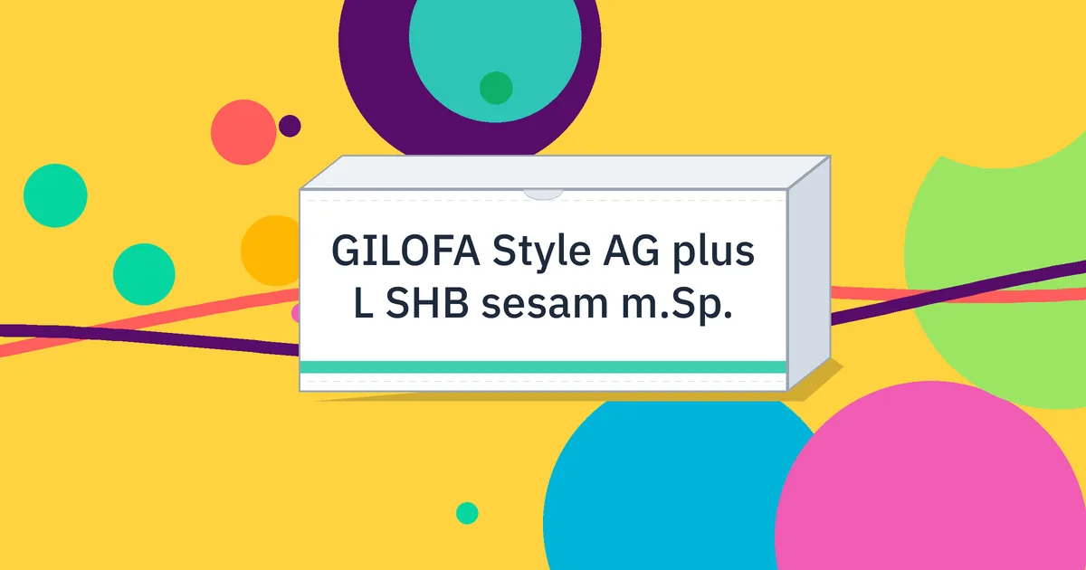 Symbolbild: Packung mit der Aufschrift GILOFA Style AG plus L SHB sesam m.Sp. (PZN 16728117) – Verfügbarkeit und Bezug in Apotheken in Frankfurt am Main