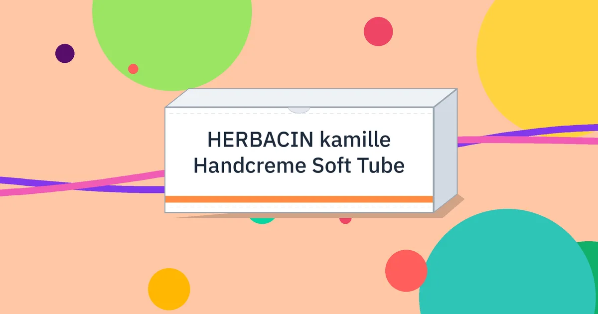 Symbolbild: Packung mit der Aufschrift HERBACIN kamille Handcreme Soft Tube (PZN 10345125) – Verfügbarkeit und Bezug in Apotheken in Frankfurt am Main