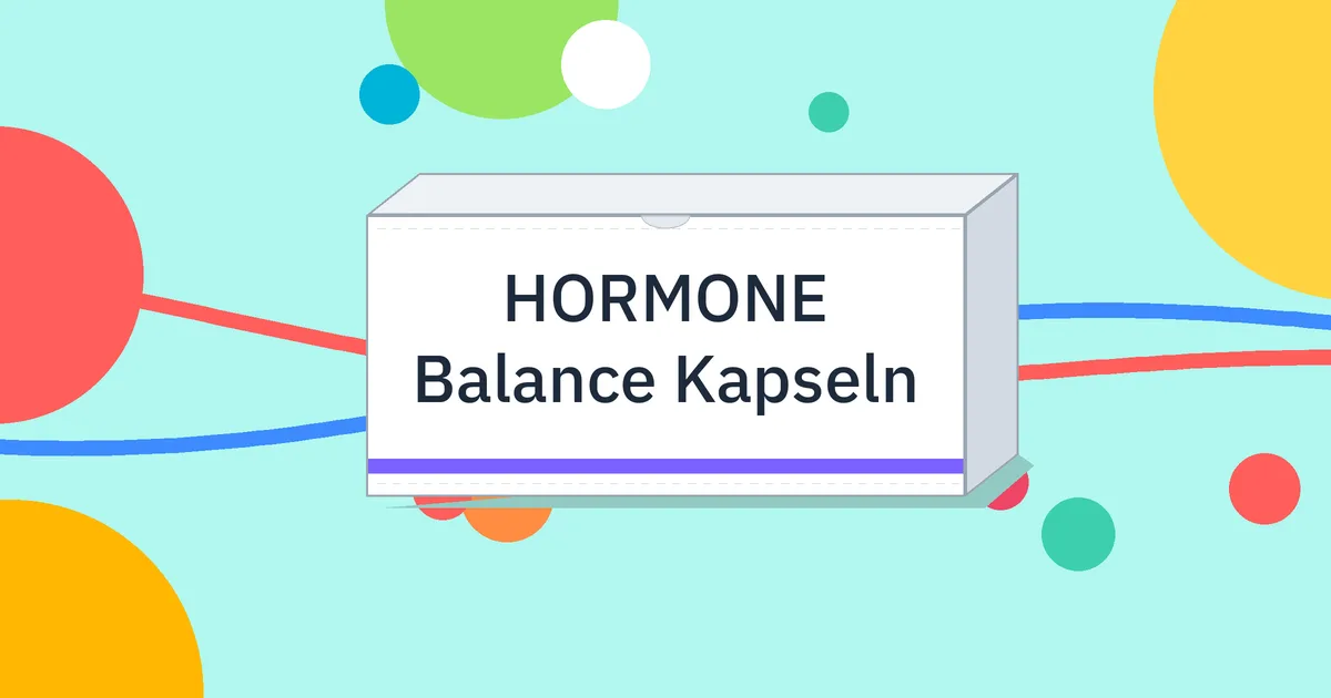 Symbolbild: Packung mit der Aufschrift HORMONE Balance Kapseln (PZN 19879621) – Verfügbarkeit und Bezug in Apotheken in Frankfurt am Main