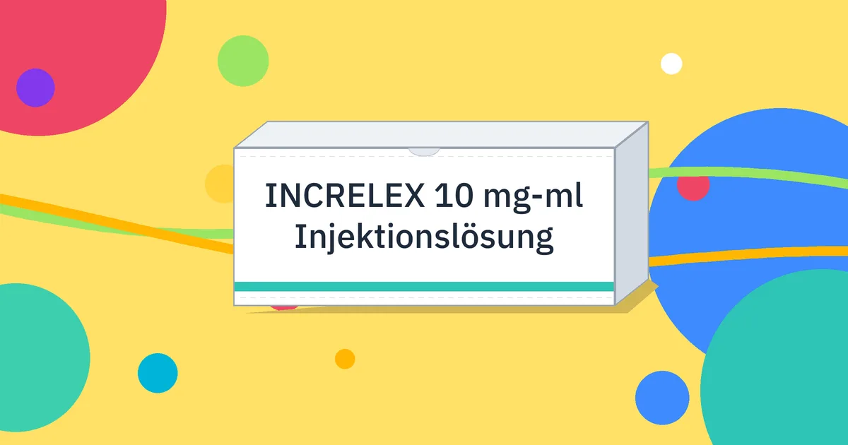 Symbolbild: Packung mit der Aufschrift INCRELEX 10 mg-ml Injektionslösung (PZN 19927691) – Verfügbarkeit und Bezug in Apotheken in Frankfurt am Main