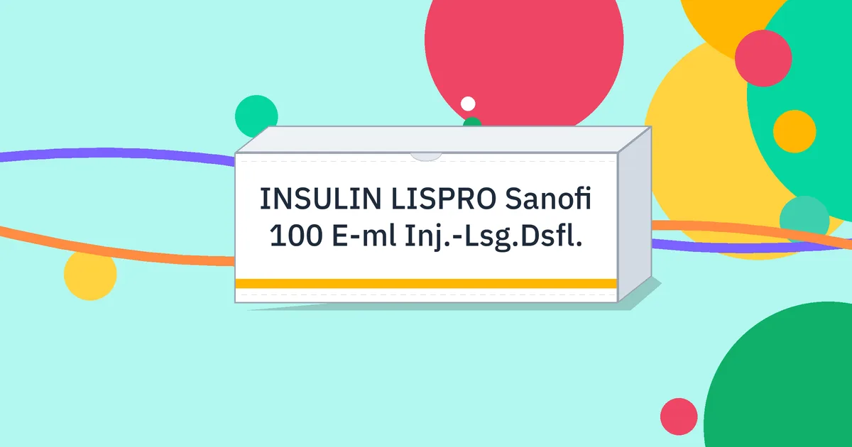 Symbolbild: Packung mit der Aufschrift INSULIN LISPRO Sanofi 100 E-ml Inj.-Lsg.Dsfl. (PZN 12910635) – Verfügbarkeit und Bezug in Apotheken in Frankfurt am Main