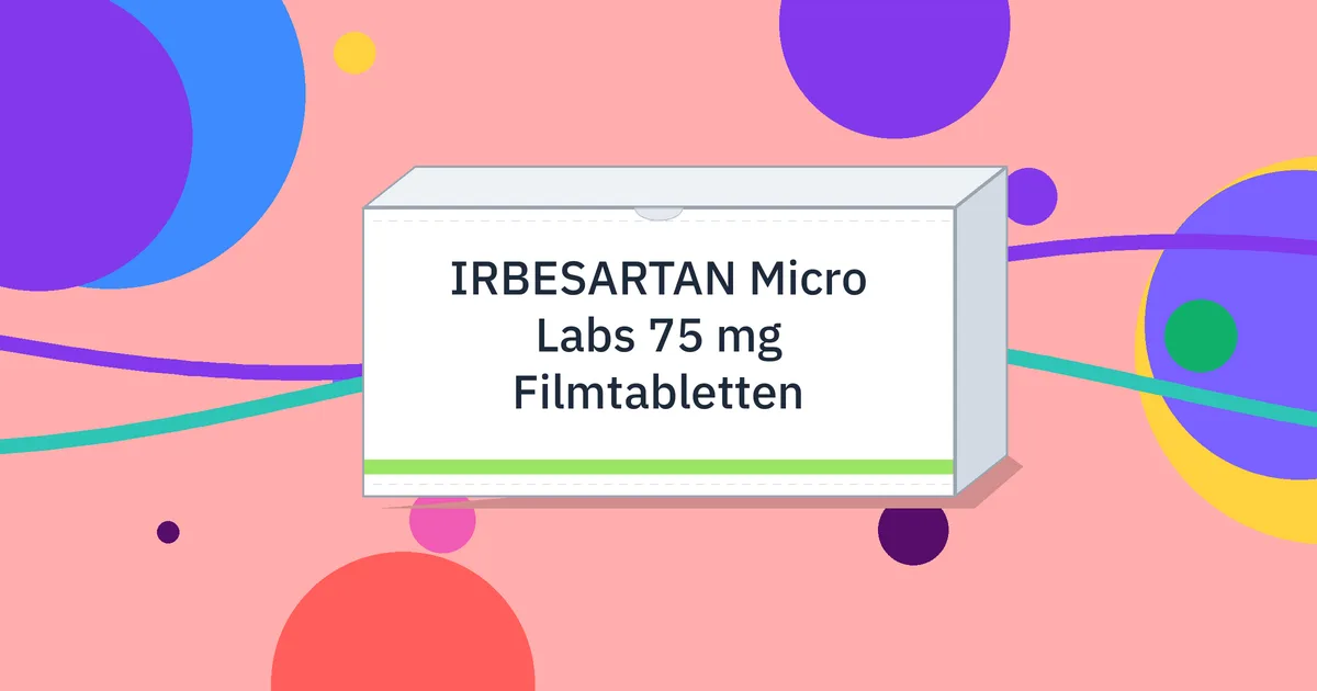 Symbolbild: Packung mit der Aufschrift IRBESARTAN Micro Labs 75 mg Filmtabletten (PZN 11544849) – Verfügbarkeit und Bezug in Apotheken in Frankfurt am Main
