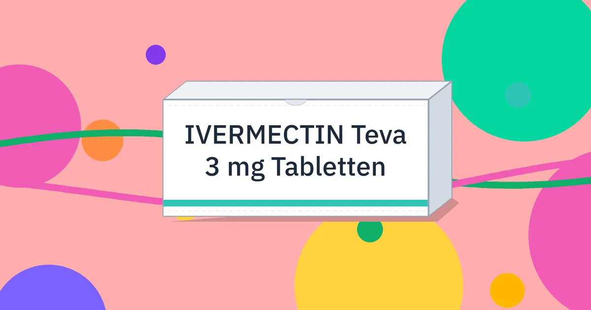 Symbolbild: Packung mit der Aufschrift IVERMECTIN Teva 3 mg Tabletten (PZN 19844982) – Verfügbarkeit und Bezug in Apotheken in Frankfurt am Main