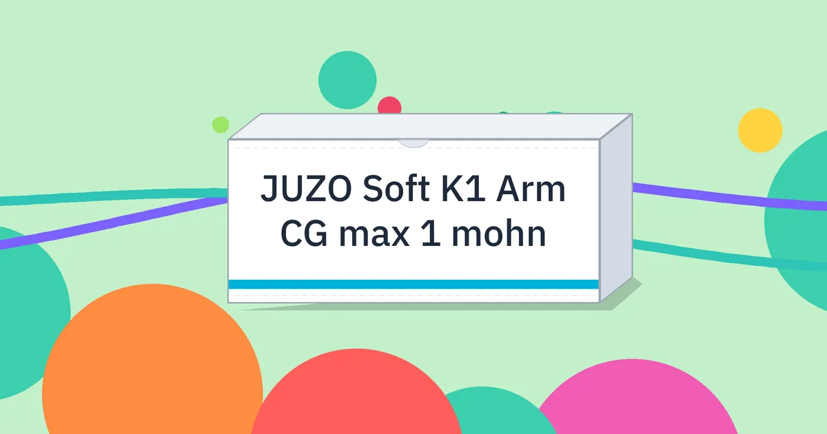 Symbolbild: Packung mit der Aufschrift JUZO Soft K1 Arm CG max 1 mohn (PZN 15510445) – Verfügbarkeit und Bezug in Apotheken in Frankfurt am Main