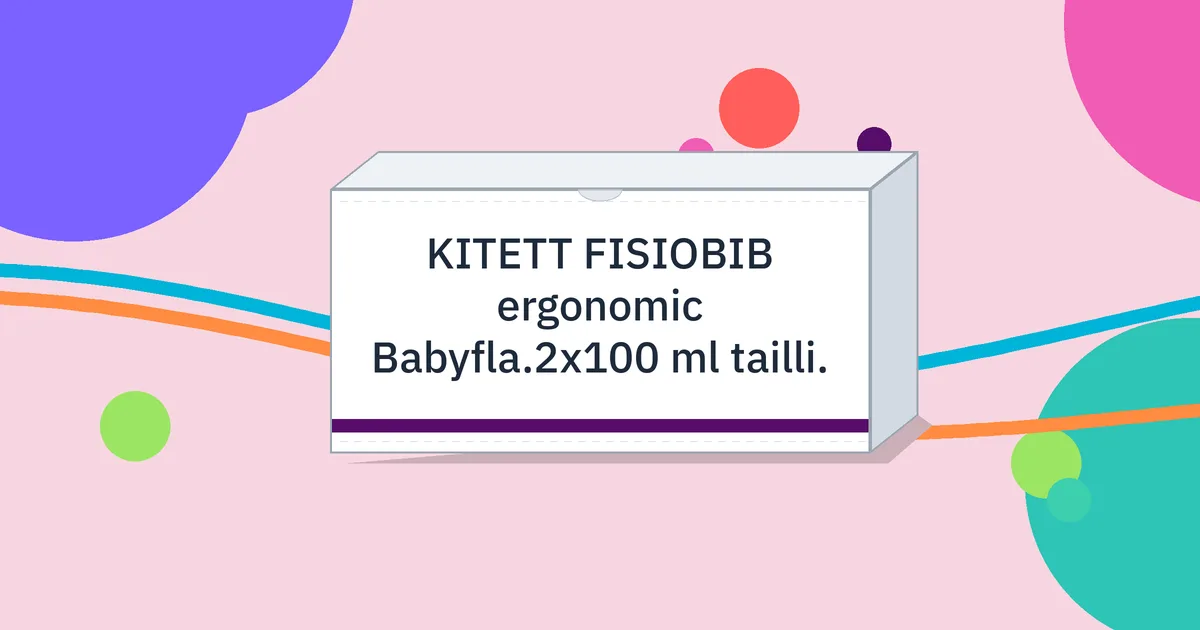 Symbolbild: Packung mit der Aufschrift KITETT FISIOBIB ergonomic Babyfla.2x100 ml tailli. (PZN 12606558) – Verfügbarkeit und Bezug in Apotheken in Frankfurt am Main