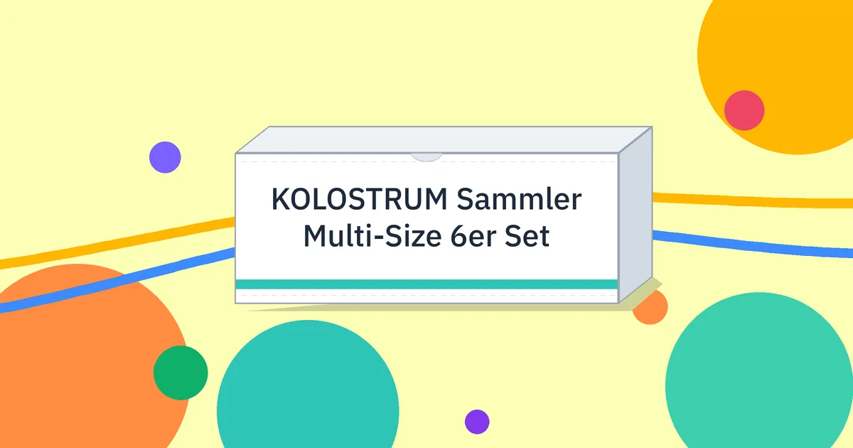 Symbolbild: Packung mit der Aufschrift KOLOSTRUM Sammler Multi-Size 6er Set (PZN 20202639) – Verfügbarkeit und Bezug in Apotheken in Frankfurt am Main