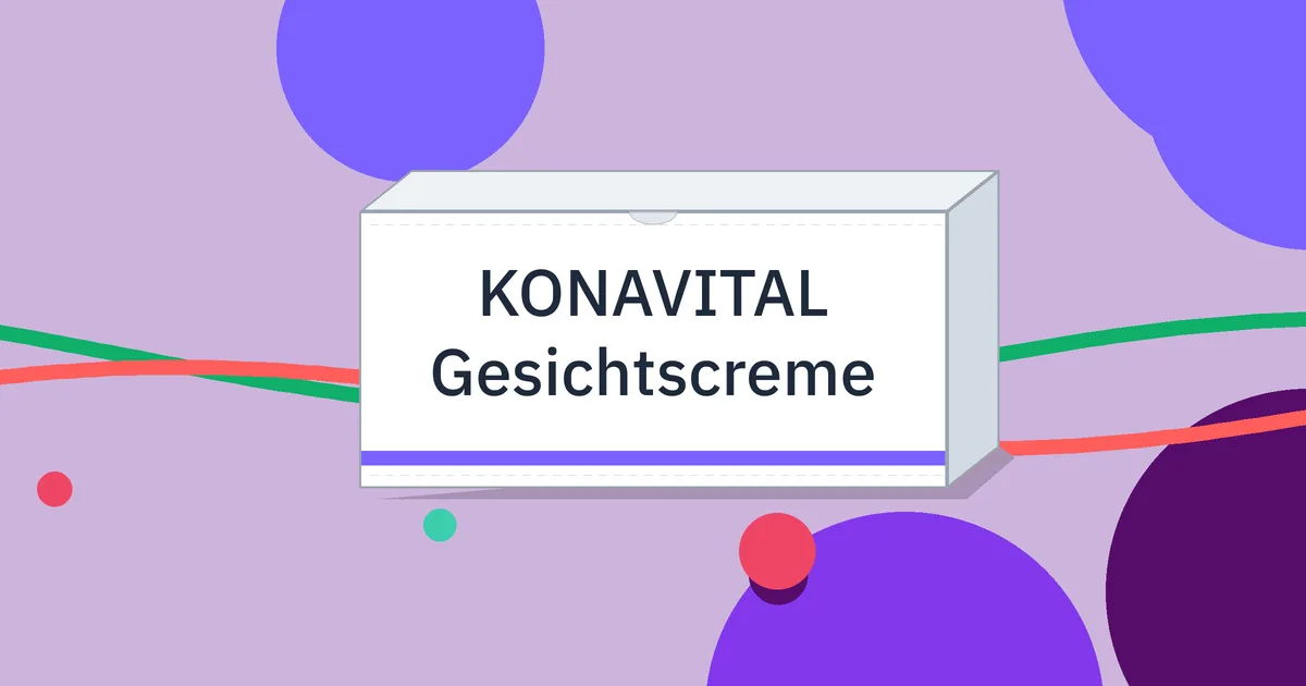 Symbolbild: Packung mit der Aufschrift KONAVITAL Gesichtscreme (PZN 18842426) – Verfügbarkeit und Bezug in Apotheken in Frankfurt am Main