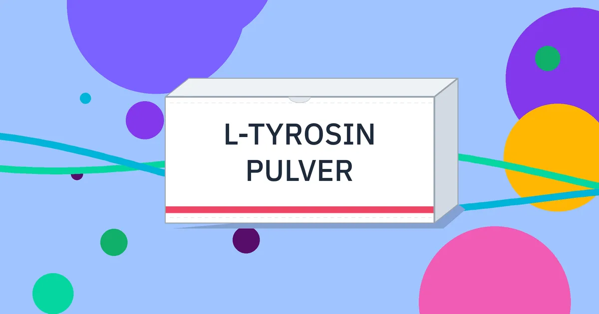 Symbolbild: Packung mit der Aufschrift L-TYROSIN PULVER (PZN 01003963) – Verfügbarkeit und Bezug in Apotheken in Frankfurt am Main