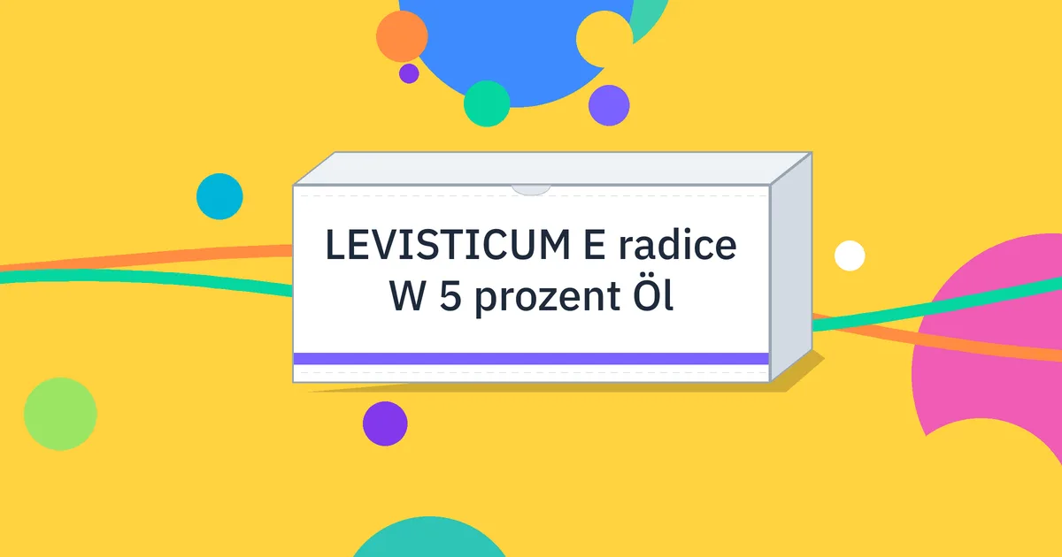 Symbolbild: Packung mit der Aufschrift LEVISTICUM E radice W 5 prozent Öl (PZN 02088542) – Verfügbarkeit und Bezug in Apotheken in Frankfurt am Main