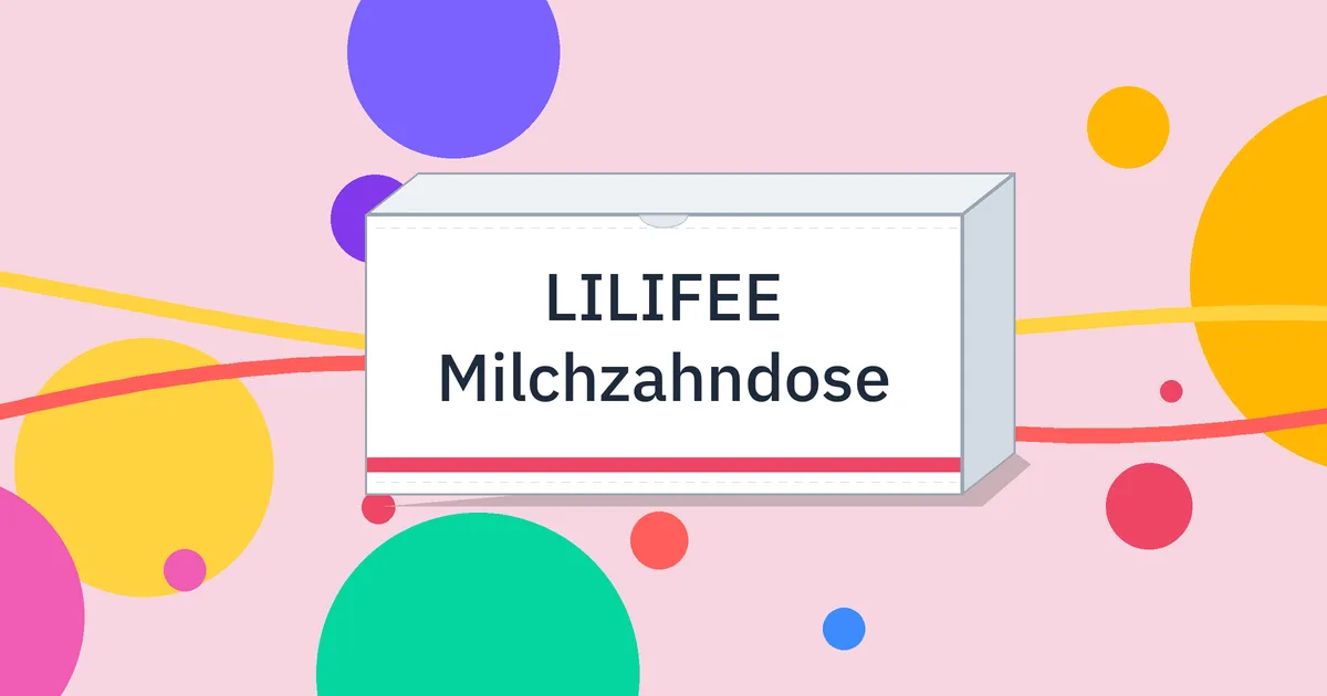 Symbolbild: Packung mit der Aufschrift LILIFEE Milchzahndose (PZN 07317289) – Verfügbarkeit und Bezug in Apotheken in Frankfurt am Main