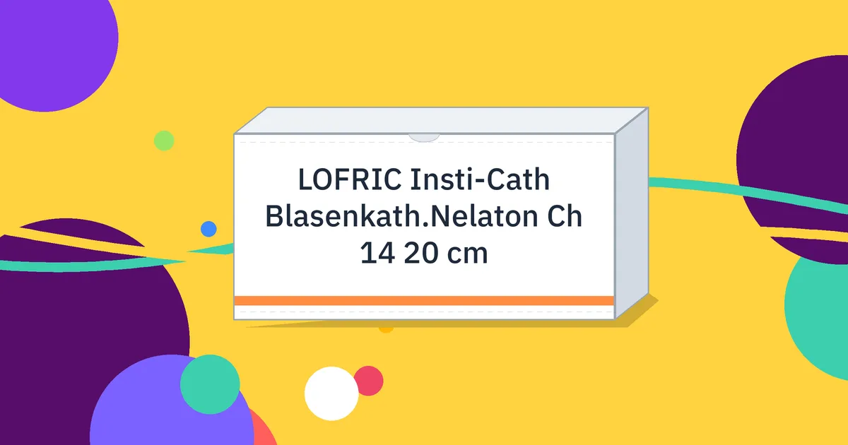Symbolbild: Packung mit der Aufschrift LOFRIC Insti-Cath Blasenkath.Nelaton Ch 14 20 cm (PZN 15630617) – Verfügbarkeit und Bezug in Apotheken in Frankfurt am Main