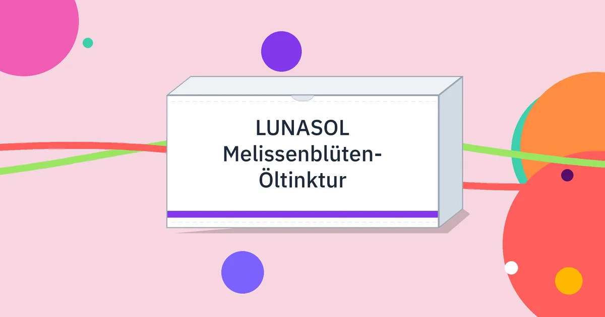 Symbolbild: Packung mit der Aufschrift LUNASOL Melissenblüten-Öltinktur (PZN 19755824) – Verfügbarkeit und Bezug in Apotheken in Frankfurt am Main