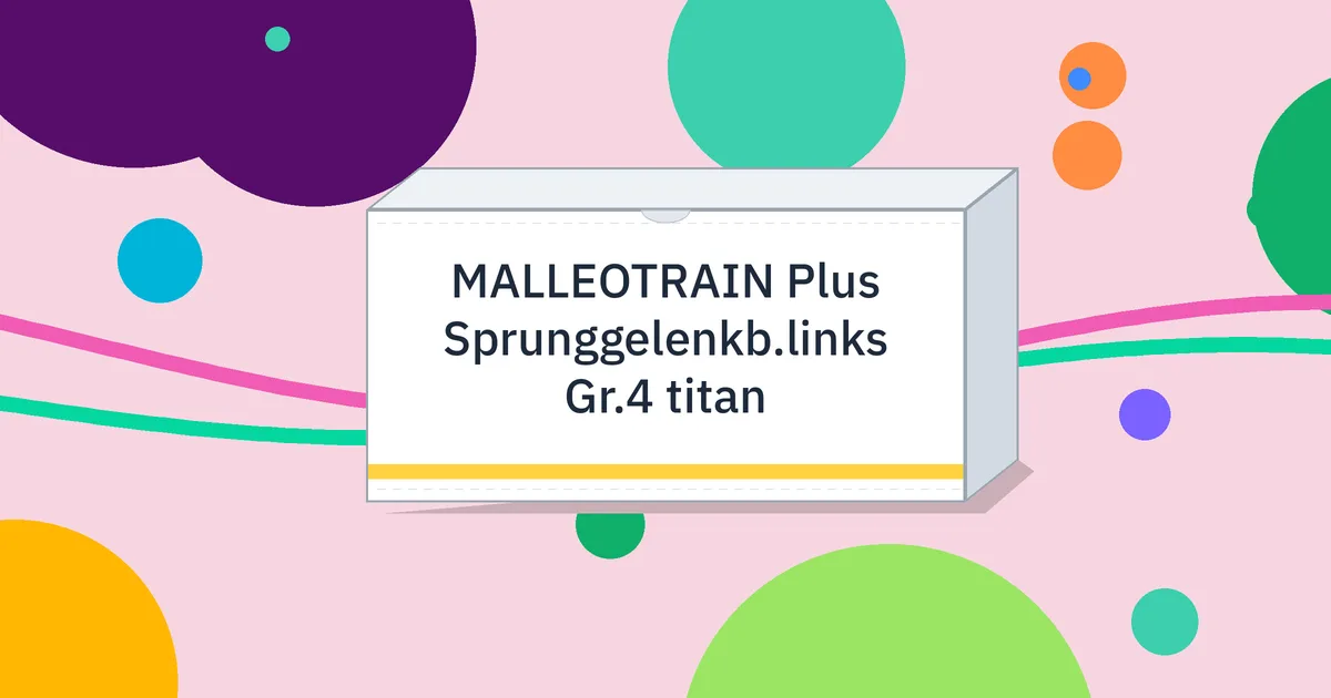 Symbolbild: Packung mit der Aufschrift MALLEOTRAIN Plus Sprunggelenkb.links Gr.4 titan (PZN 06909071) – Verfügbarkeit und Bezug in Apotheken in Frankfurt am Main