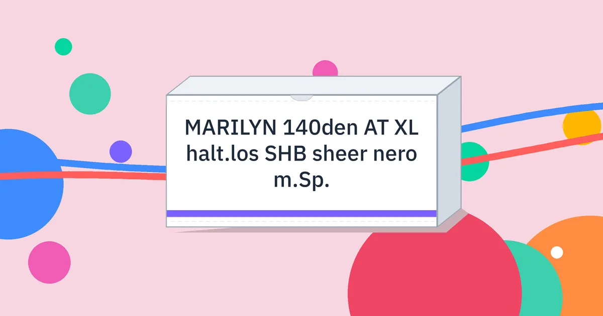 Symbolbild: Packung mit der Aufschrift MARILYN 140den AT XL halt.los SHB sheer nero m.Sp. (PZN 16186892) – Verfügbarkeit und Bezug in Apotheken in Frankfurt am Main