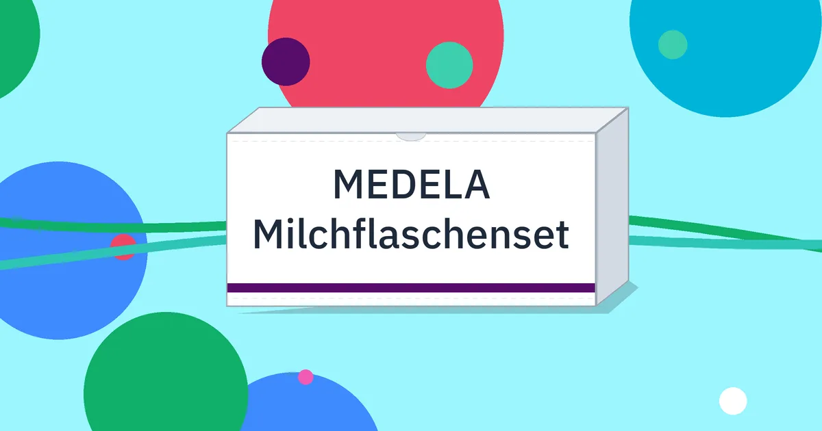Symbolbild: Packung mit der Aufschrift MEDELA Milchflaschenset (PZN 04047056) – Verfügbarkeit und Bezug in Apotheken in Frankfurt am Main