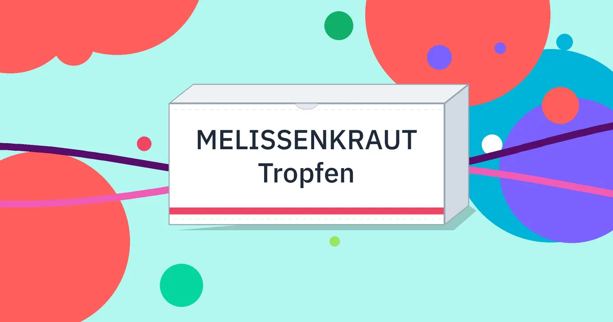 Symbolbild: Packung mit der Aufschrift MELISSENKRAUT Tropfen (PZN 17555587) – Verfügbarkeit und Bezug in Apotheken in Frankfurt am Main