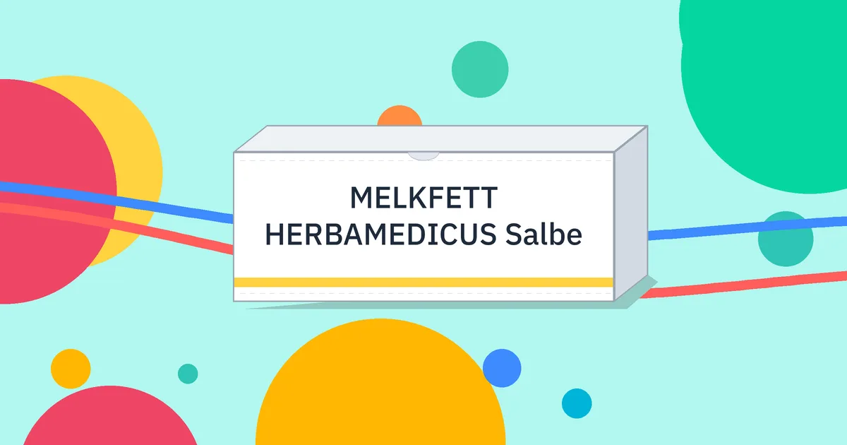 Symbolbild: Packung mit der Aufschrift MELKFETT HERBAMEDICUS Salbe (PZN 00115364) – Verfügbarkeit und Bezug in Apotheken in Frankfurt am Main