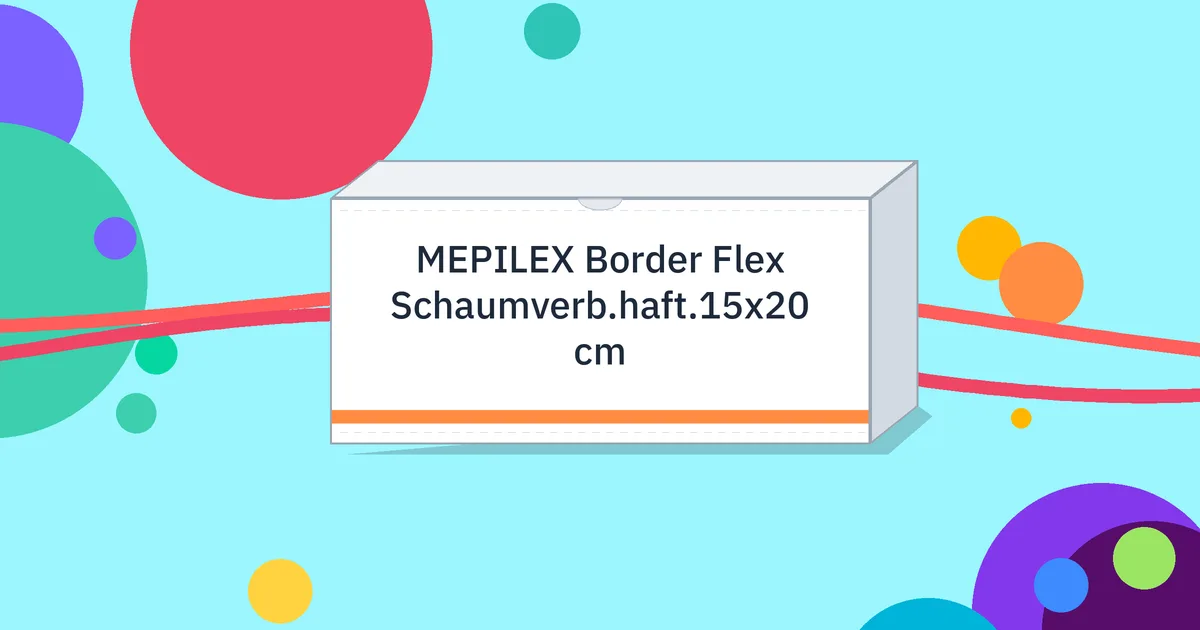 Symbolbild: Packung mit der Aufschrift MEPILEX Border Flex Schaumverb.haft.15x20 cm (PZN 19962121) – Verfügbarkeit und Bezug in Apotheken in Frankfurt am Main