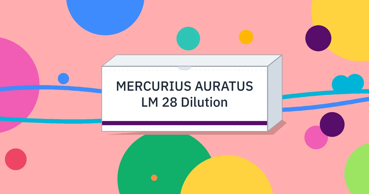 Symbolbild: Packung mit der Aufschrift MERCURIUS AURATUS LM 28 Dilution (PZN 12948394) – Verfügbarkeit und Bezug in Apotheken in Frankfurt am Main